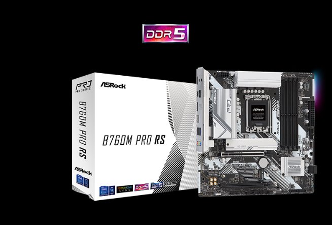 ASROCK B760M PRO RS (intel 1700 12+13gen, 4xDDR5 7200MHz, 4xSATA3, 3x M ...