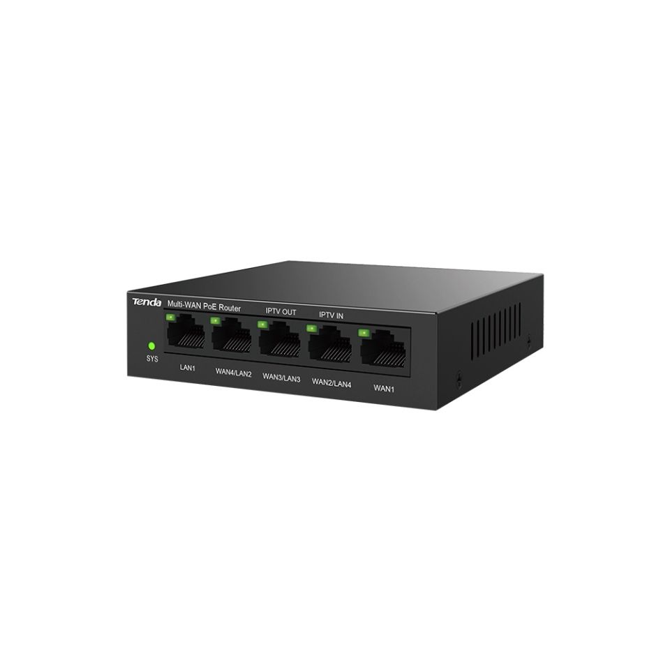 Tenda G0-5G-PoE - Gigabit PoE Router , 5x RJ45, MultiWAN, 4x PoE 802 ...